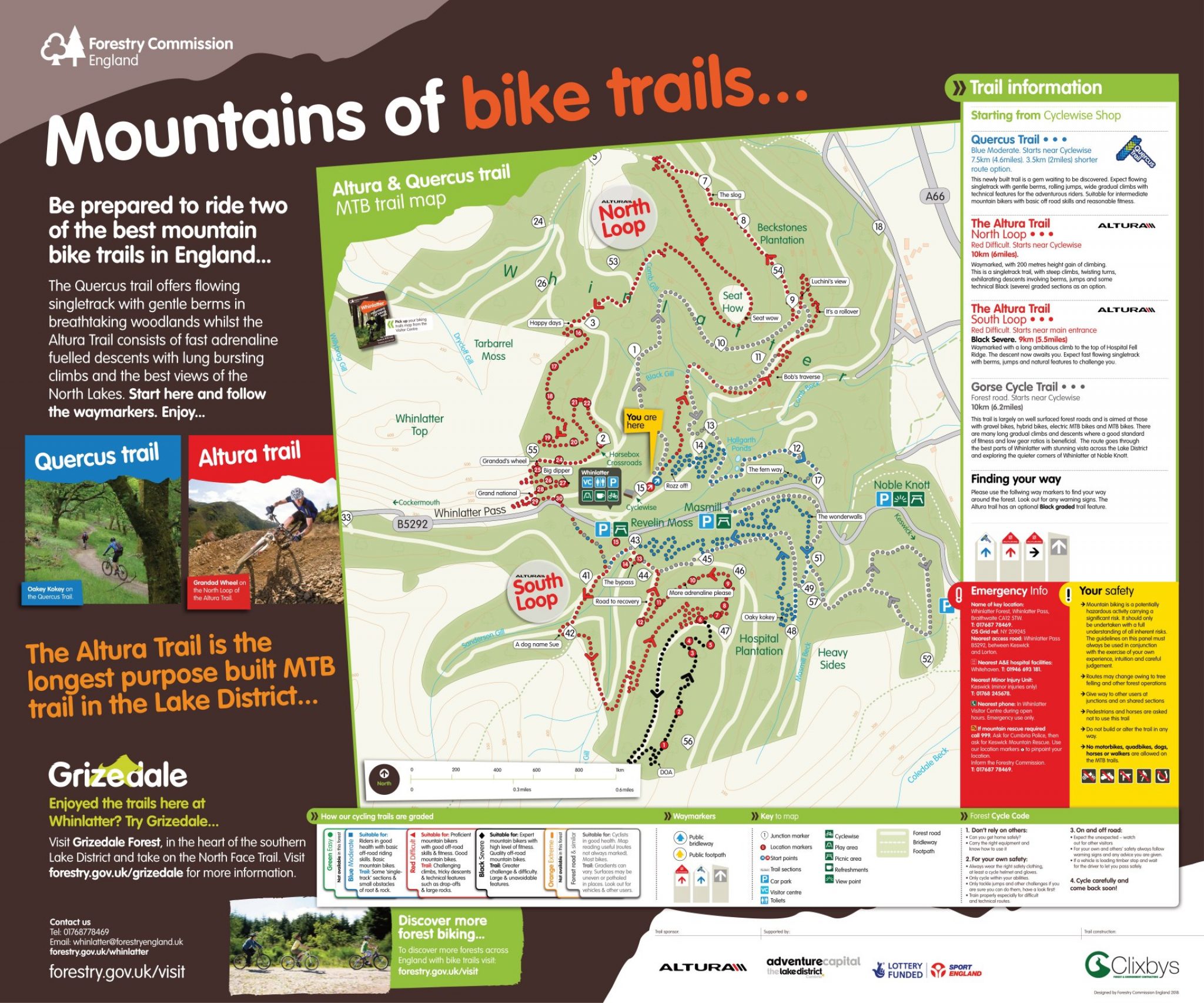 The Altura Trail at Whinlatter - North and South Loops - MTB Rides